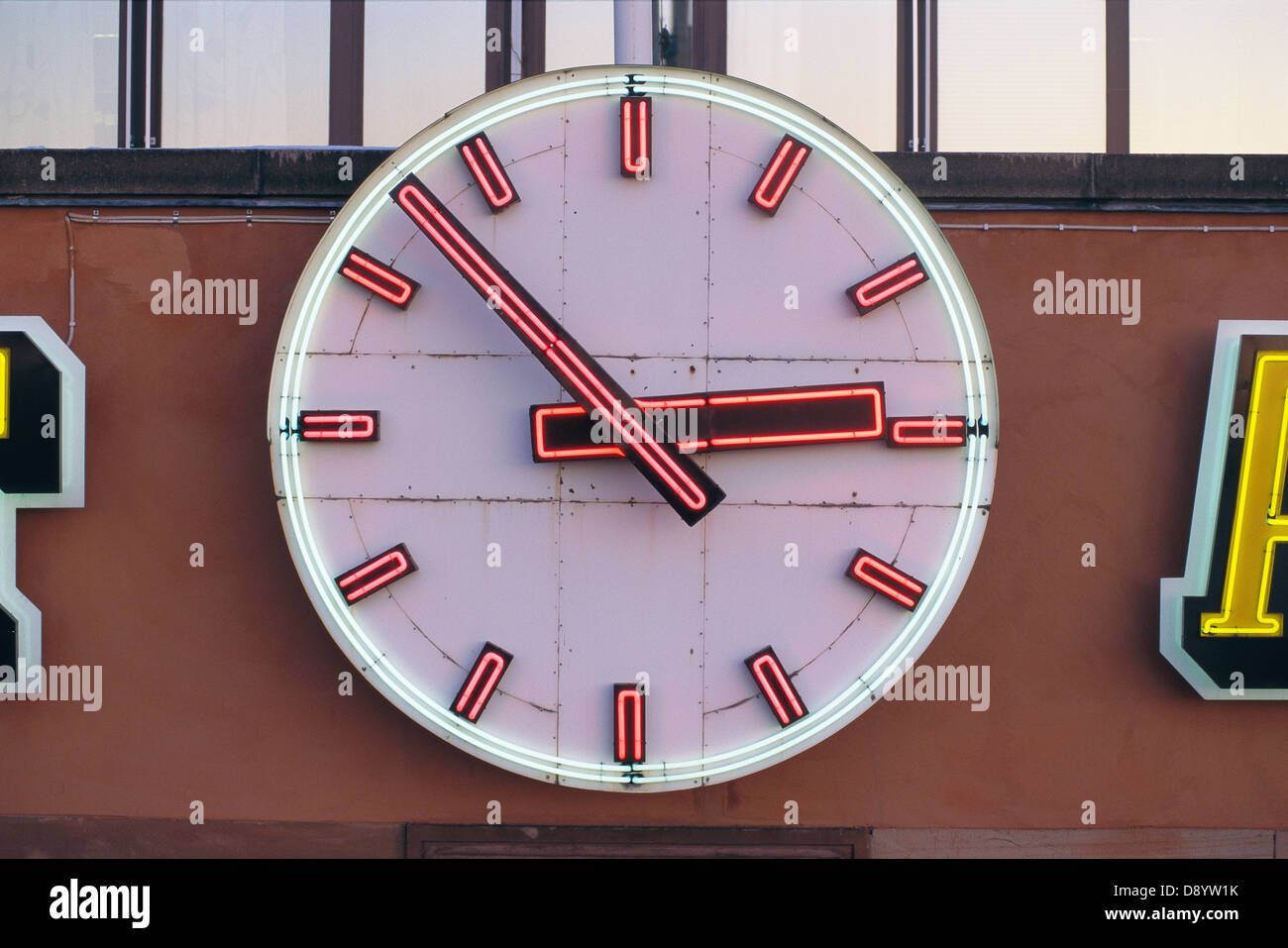 A clock on a building Stock Photo - Alamy