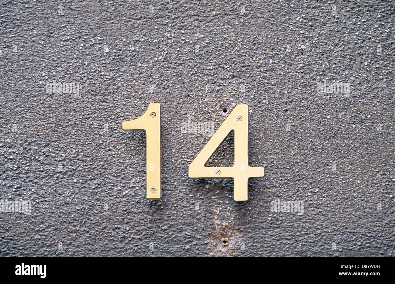 Numbers on a house Stock Photo - Alamy