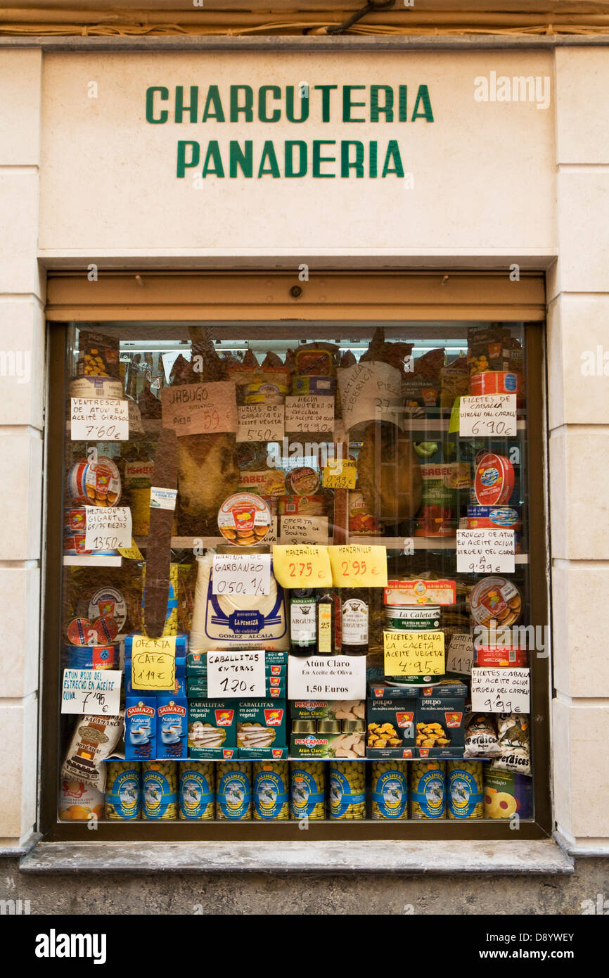 A food store in Spain Stock Photo - Alamy