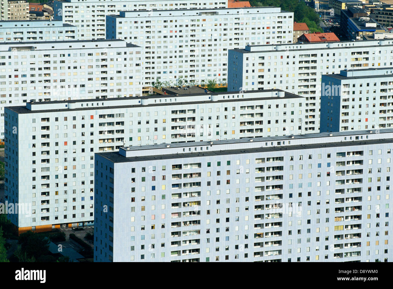 High-rise building in a suburb Stock Photo - Alamy