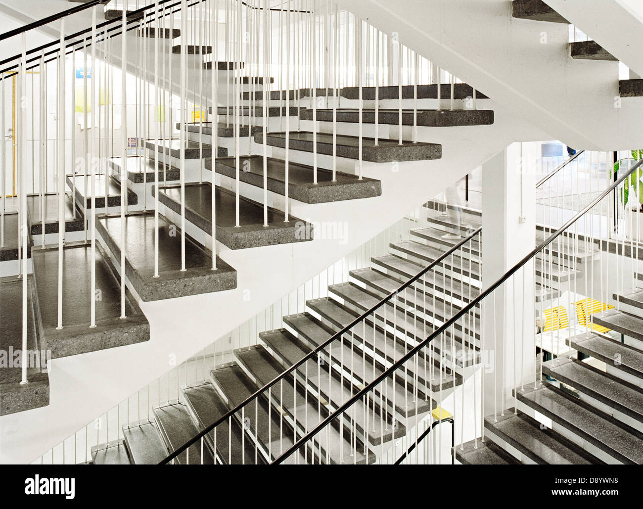 Stairs inside a building, Sweden Stock Photo - Alamy