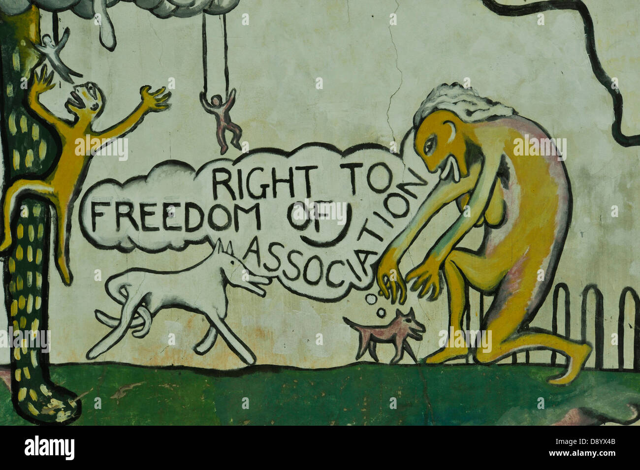 words, Freedom of Association, basic human right, graffiti against ...