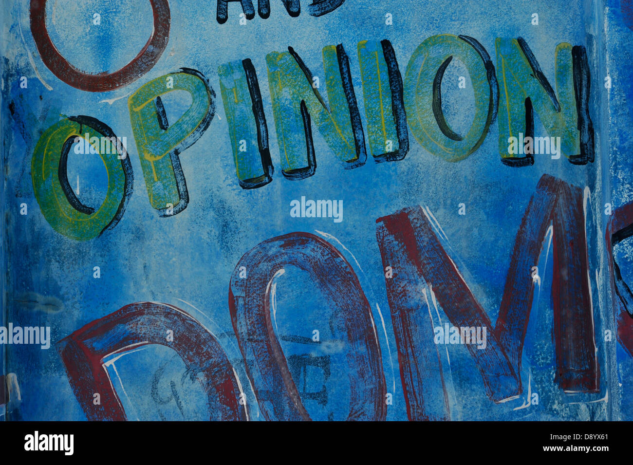 Durban, KwaZulu-Natal, South Africa, word, Opinion, graffiti, street ...