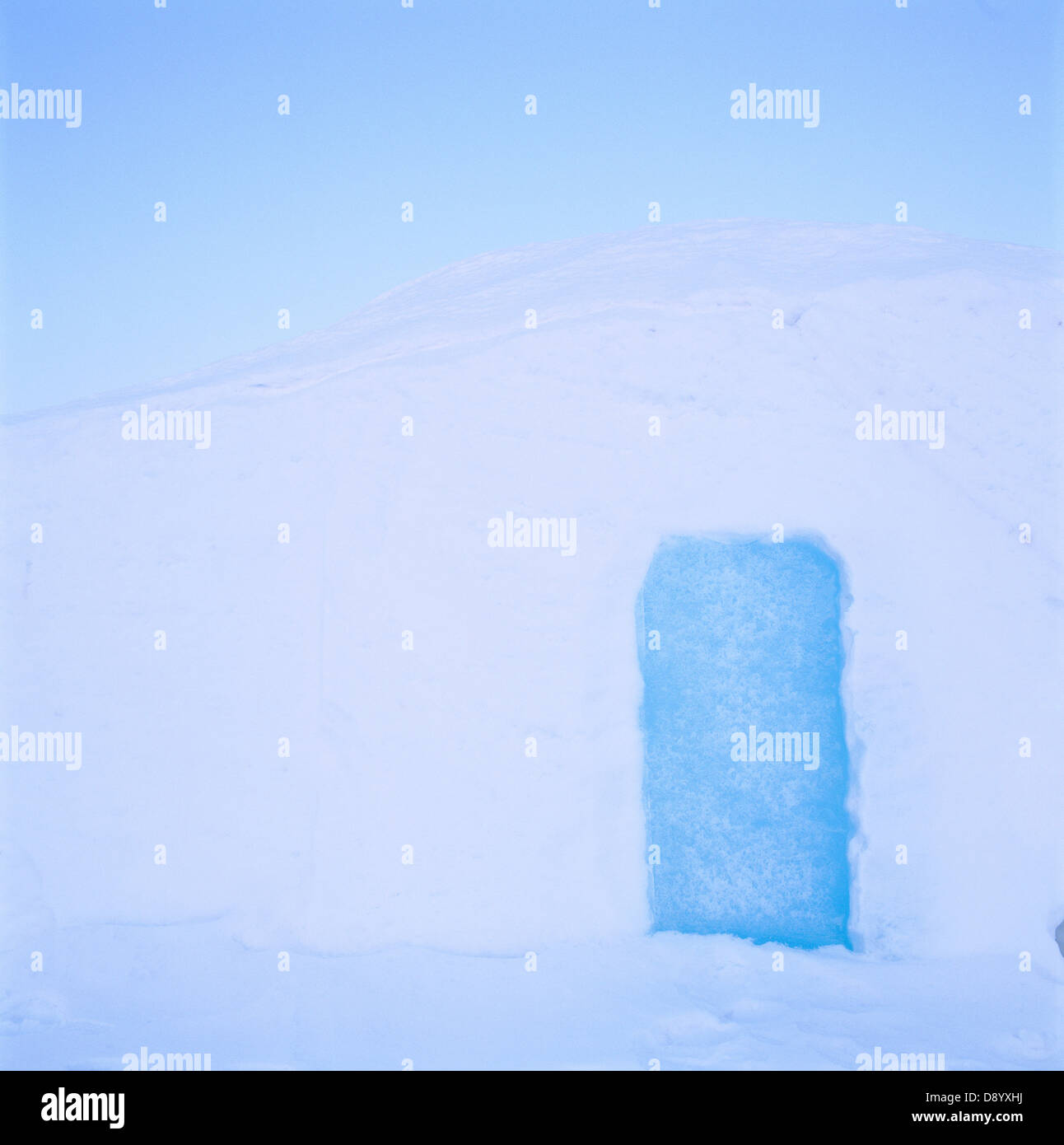 A door on an ice building Stock Photo - Alamy