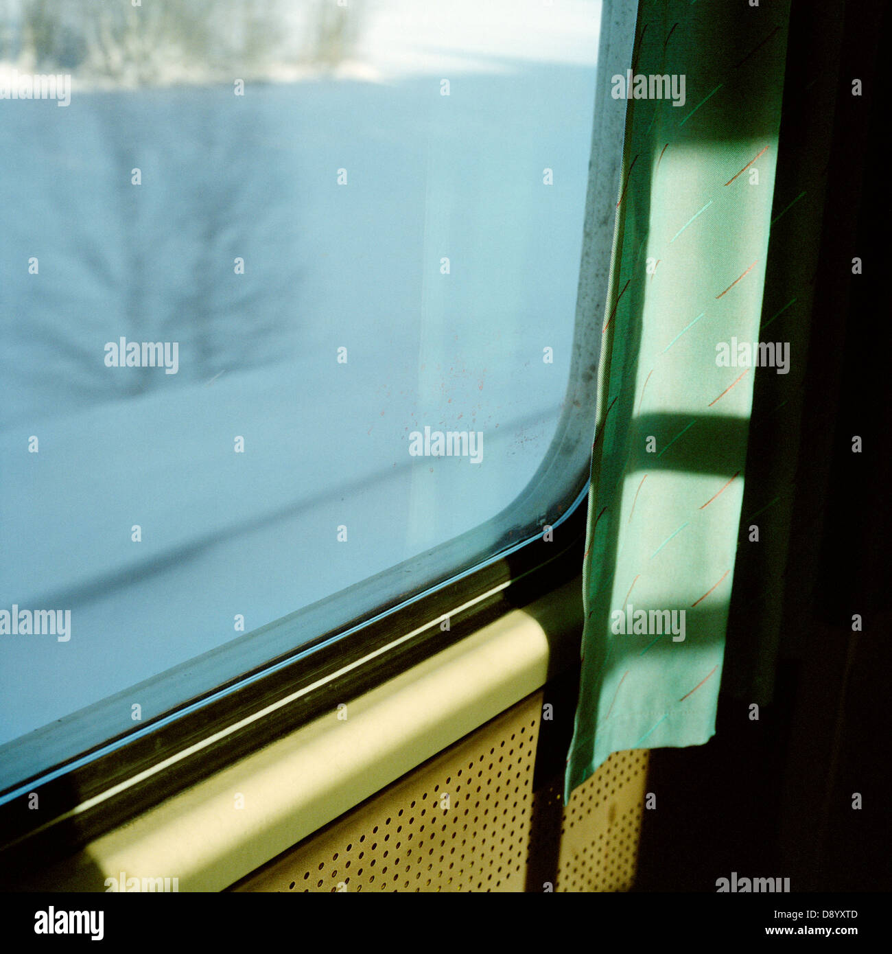A window in a train, Sweden Stock Photo - Alamy
