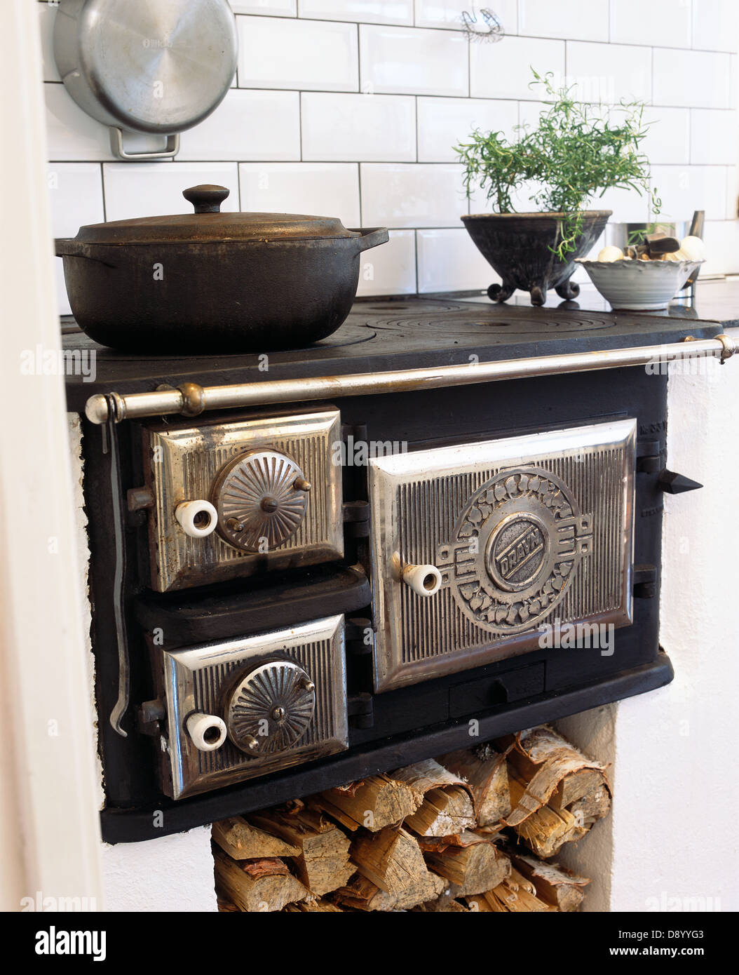 A firewood stove, Sweden Stock Photo - Alamy