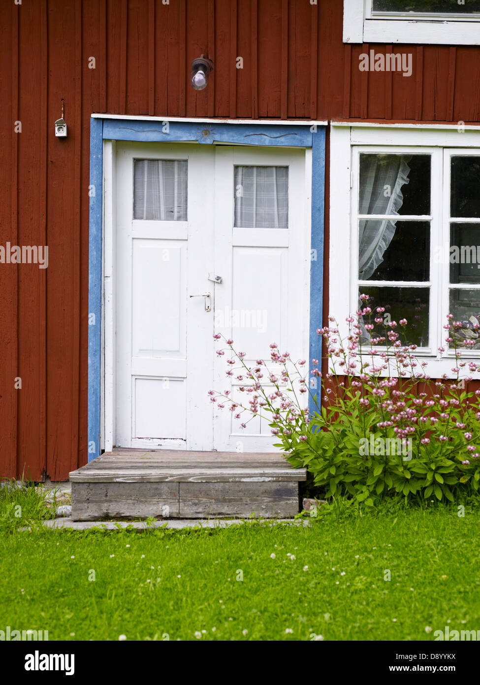 A red cottage, Sweden Stock Photo - Alamy