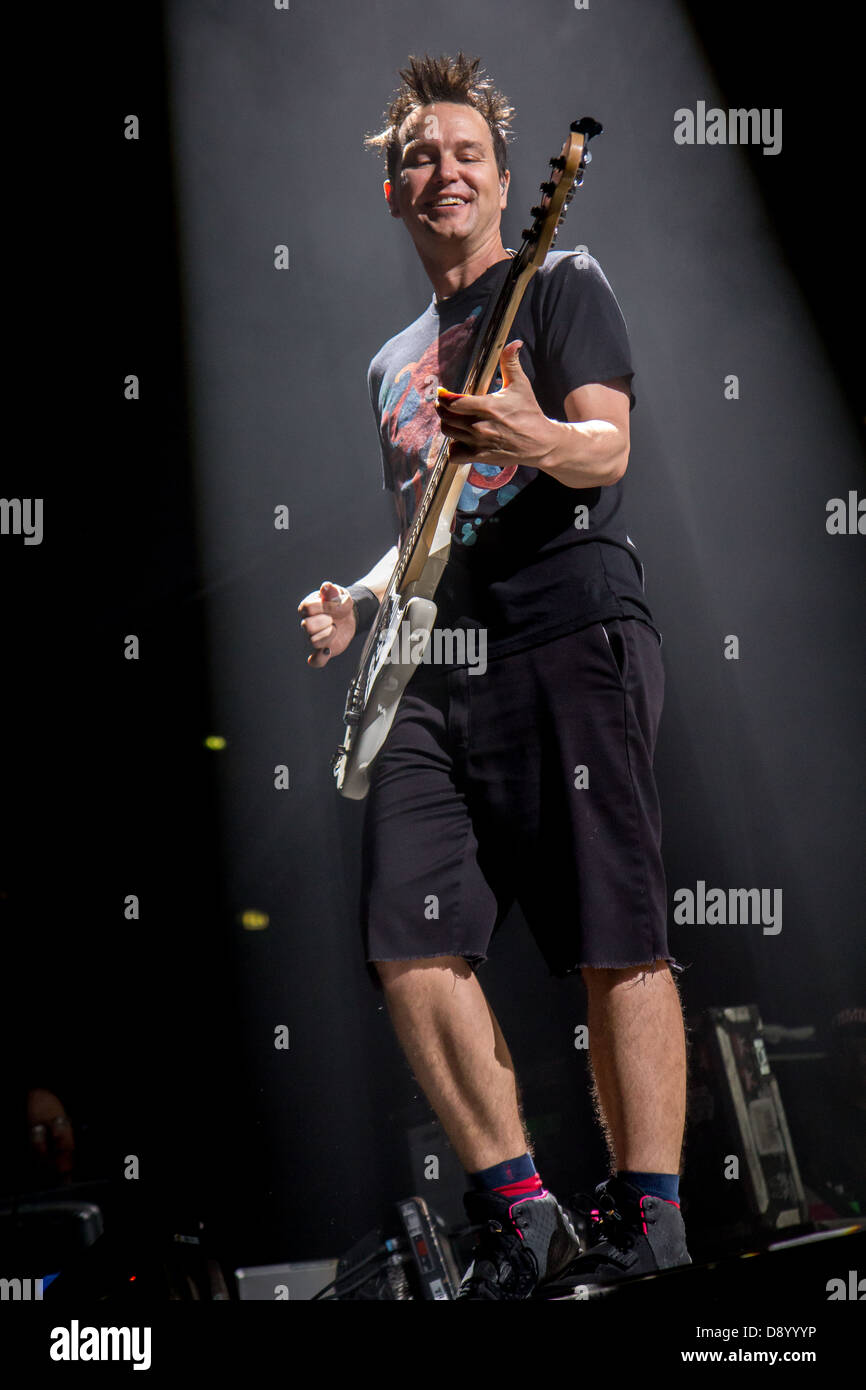 Assago, Milan Italy. 03th July 2012. Blink 182 performs live at the ...