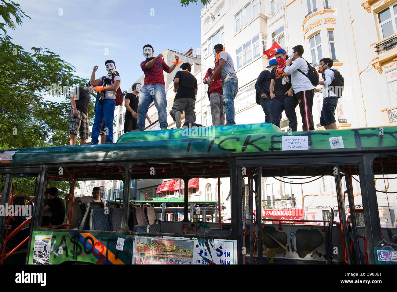 Bus Protest Istanbul Turkey High Resolution Stock Photography and ...