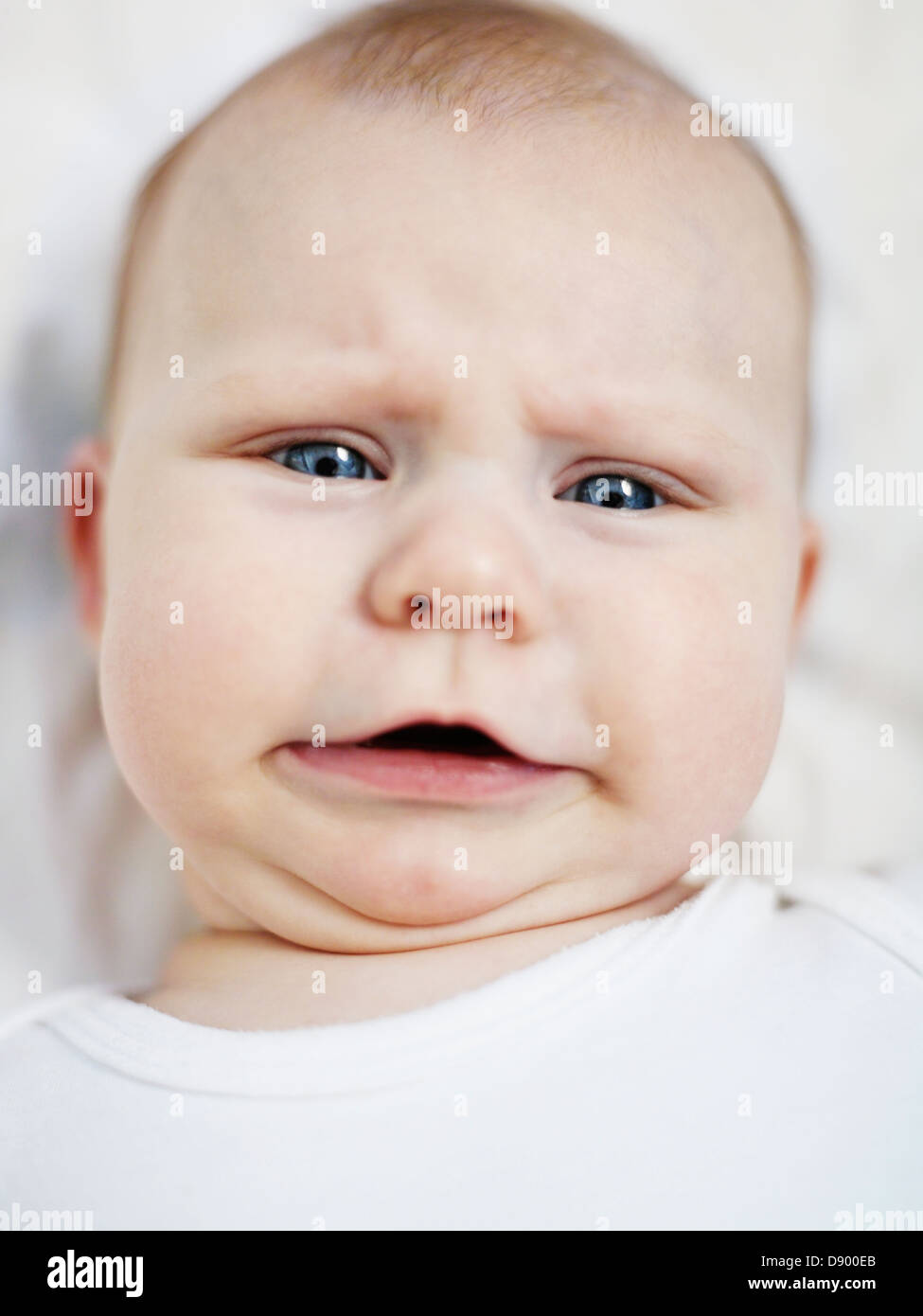 A sad baby, Sweden Stock Photo - Alamy
