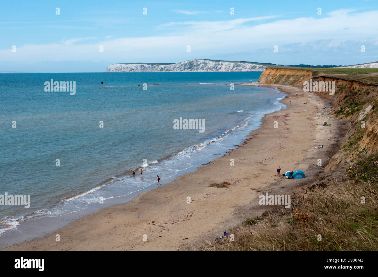Brook Bay on the south coast of the Isle of Wight Stock Photo - Alamy