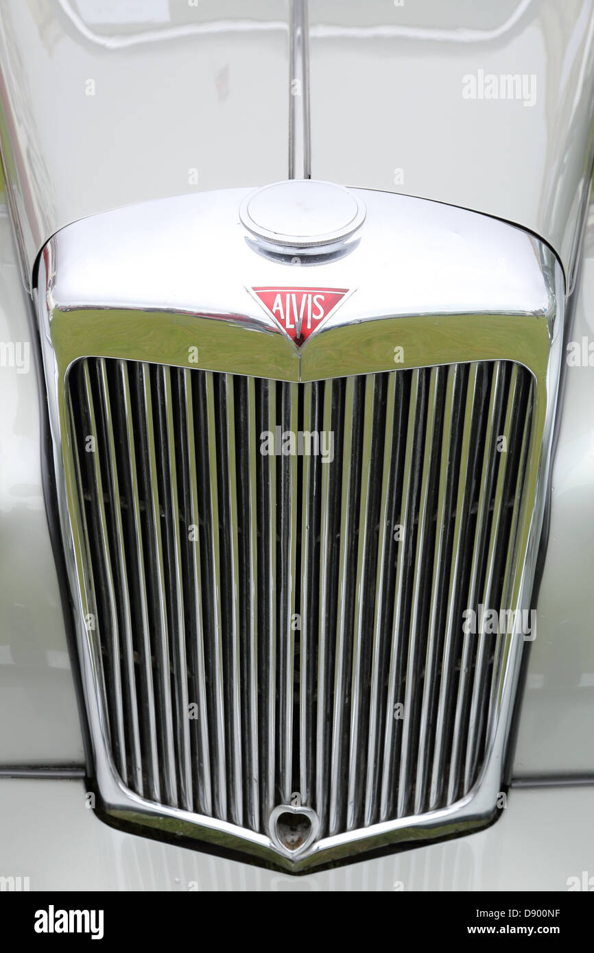 radiator of an old alvis Stock Photo - Alamy