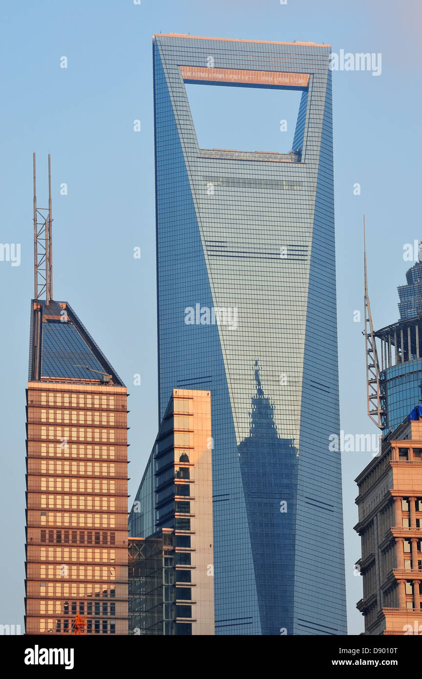 Shanghai urban architecture closeup Stock Photo - Alamy