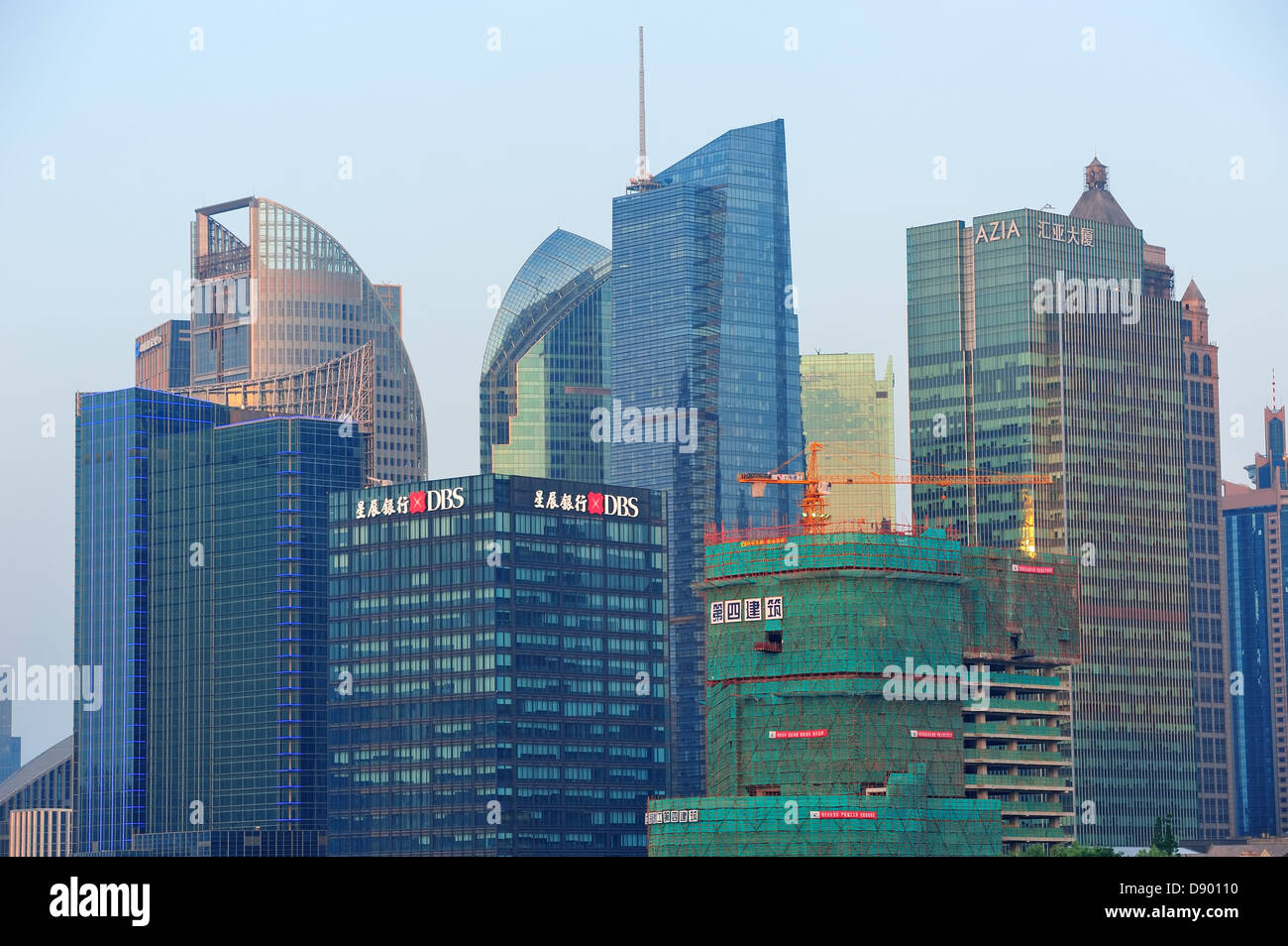 Urban architectures with city skyline Stock Photo - Alamy