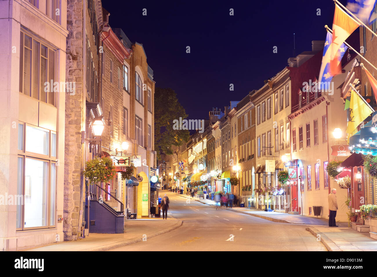 Old street at night Stock Photo - Alamy