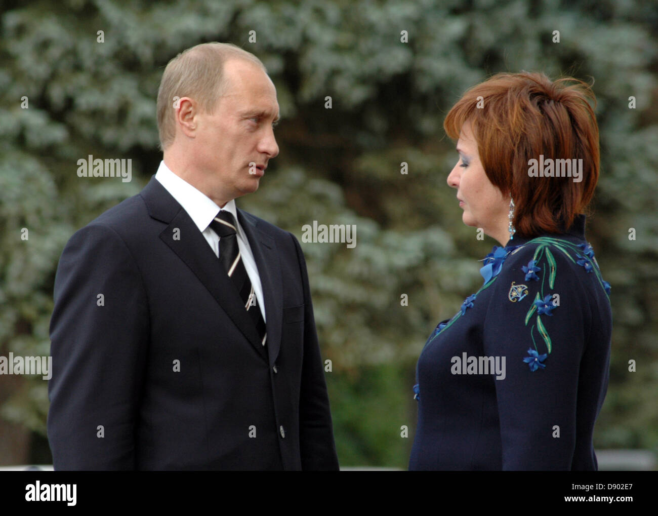 Lyudmila putina and russian president vladimir putin hi-res stock ...