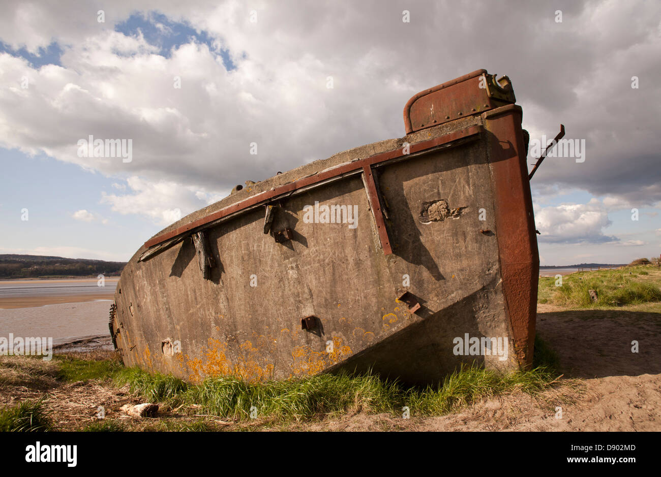 One of the Purton Hulks at the Ships Graveyard on the banks of the ...