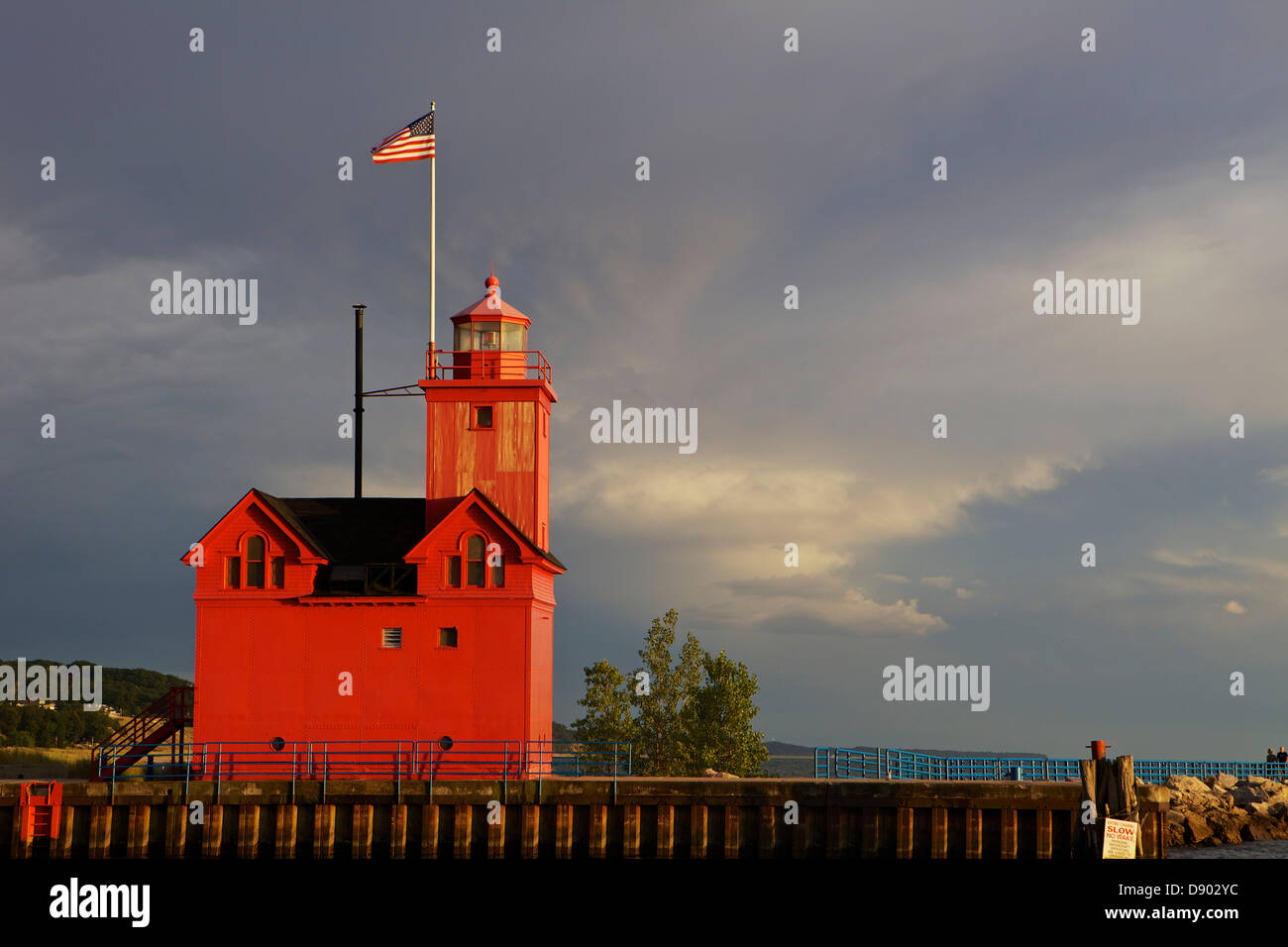 Holland big red lighthouse hi-res stock photography and images - Alamy