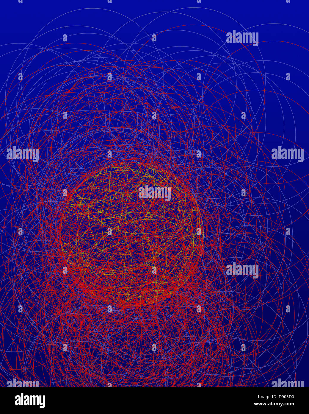 Glowing red ball planet orb with amazing red force fields around it on ...