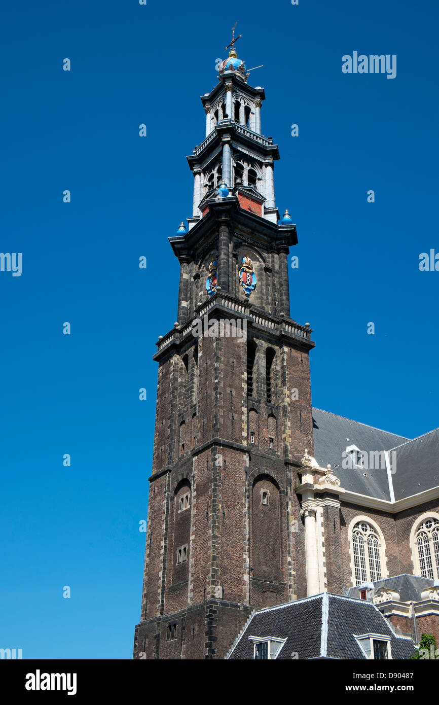 Netherlands, Amsterdam, Westerkerk Tower Stock Photo - Alamy