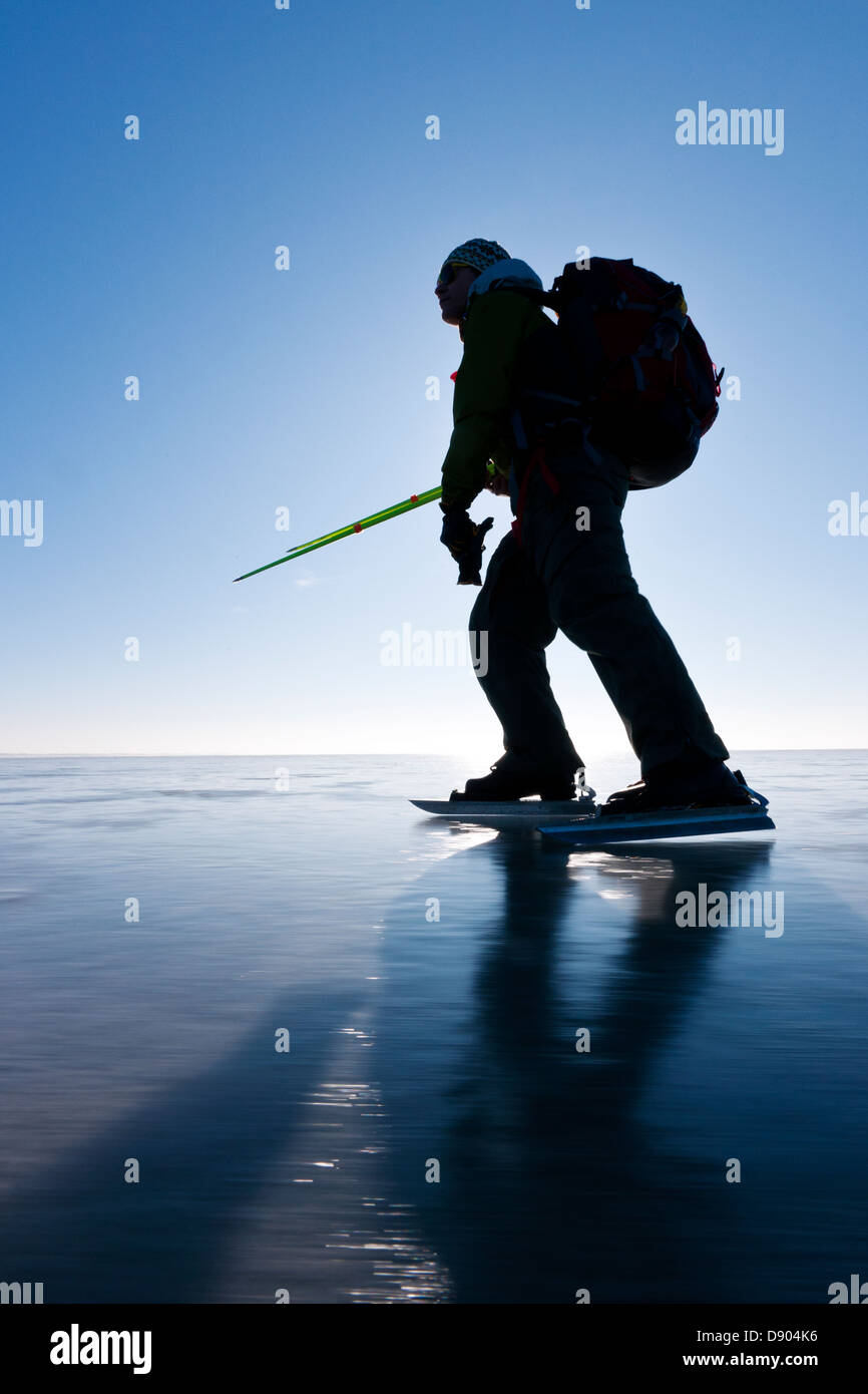 Person ice skating Stock Photo - Alamy