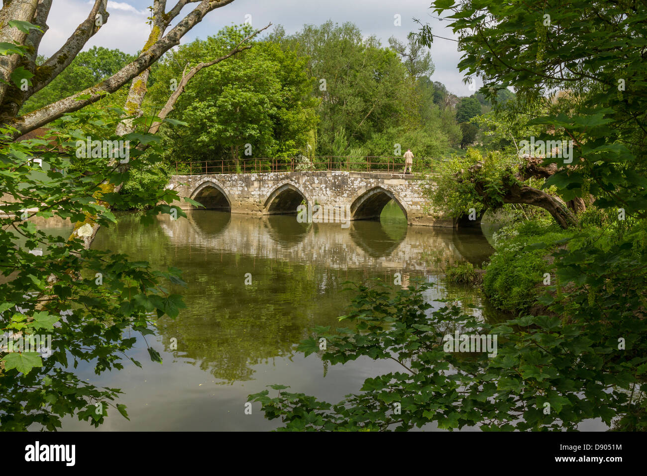 England Wiltshire, Bradford-on-Avon, Packhorse bridge Stock Photo - Alamy