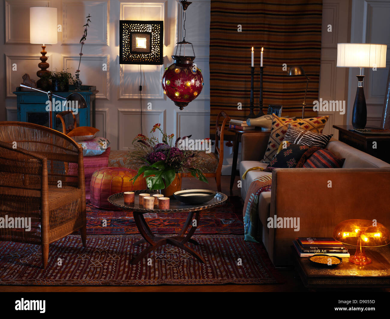 A cozy sitting-room Stock Photo - Alamy
