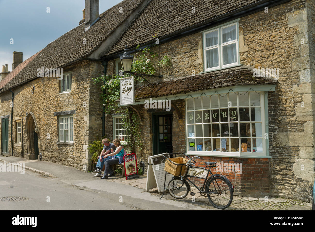 England Wiltshire Lacock village Stock Photo - Alamy