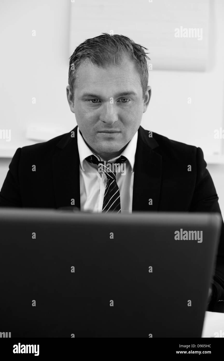 Laptop using Black and White Stock Photos & Images - Alamy