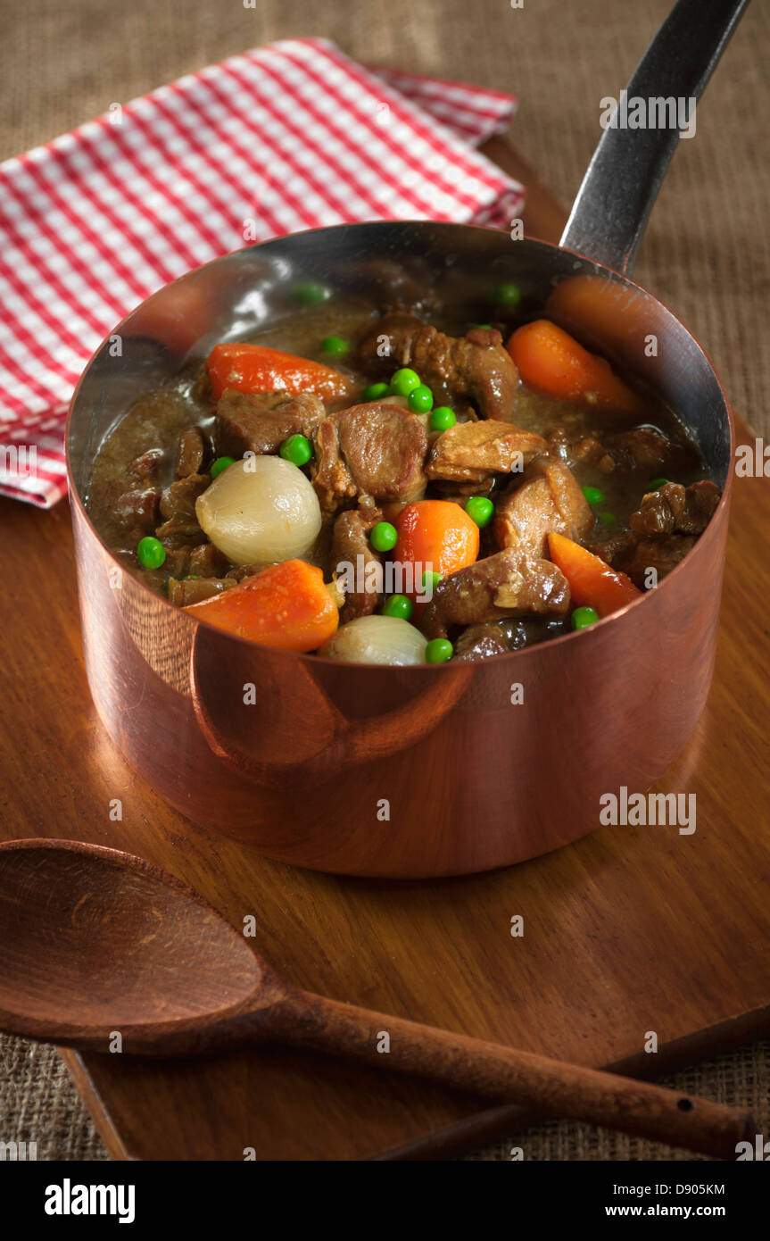Navarin of lamb French lamb stew Stock Photo - Alamy