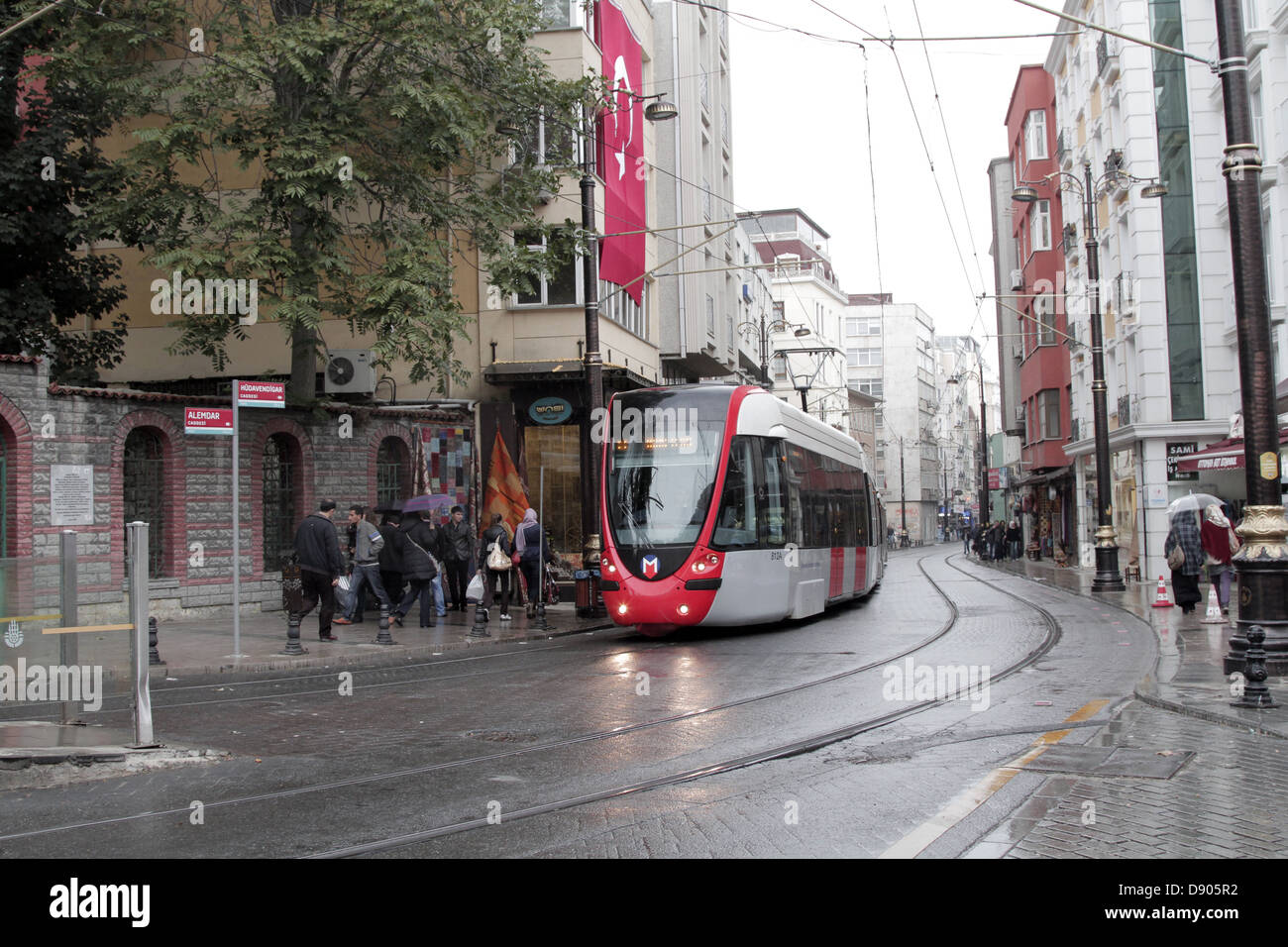 Red tram istanbul hi-res stock photography and images - Alamy