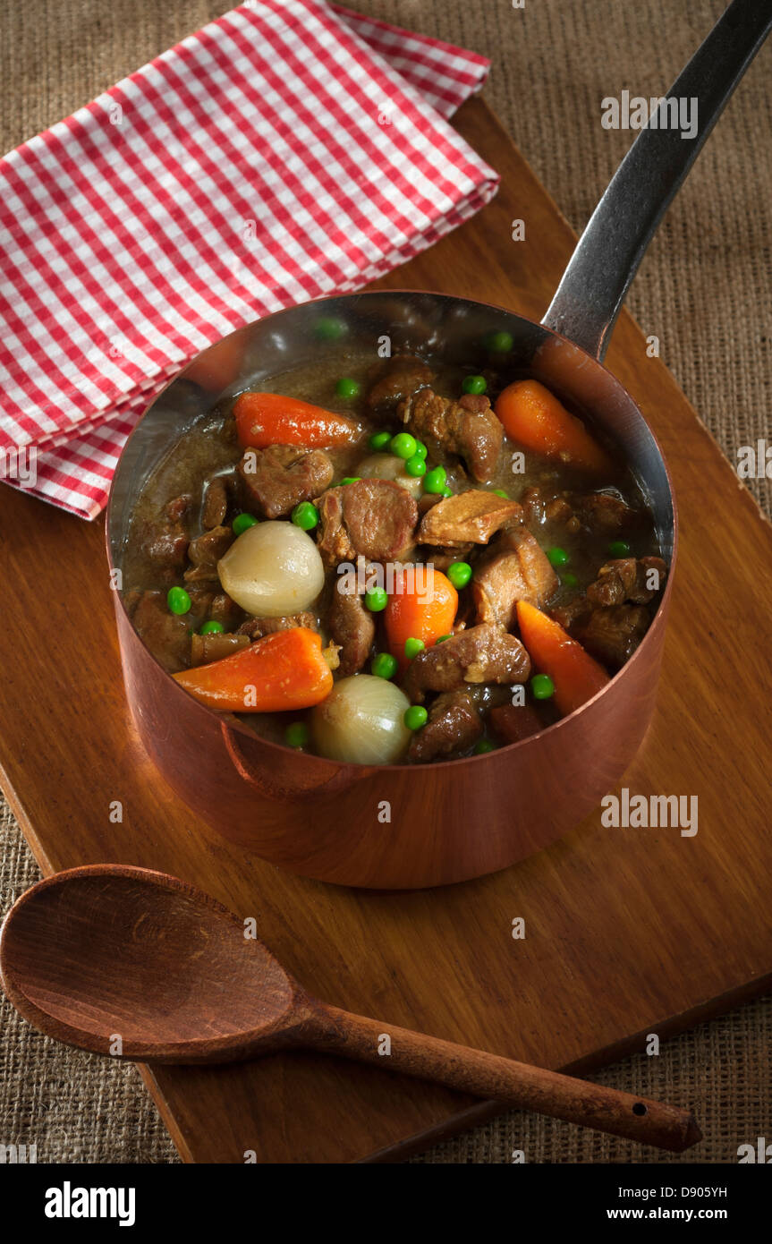 Navarin of lamb French lamb stew Stock Photo - Alamy