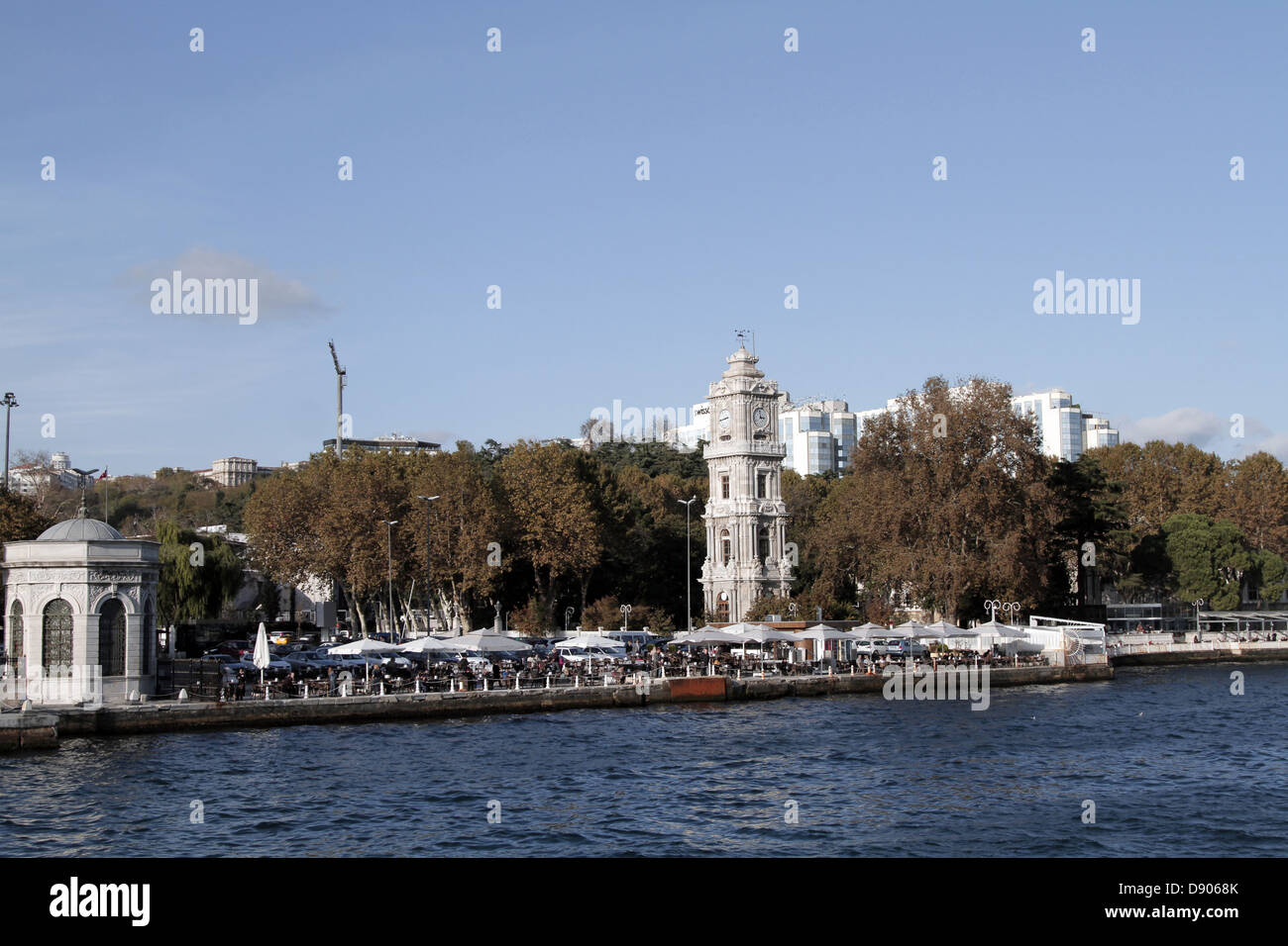 DOLMABAHCE PALACE CLOCK TOWER ISTANBUL TURKEY 11 November 2012 Stock ...