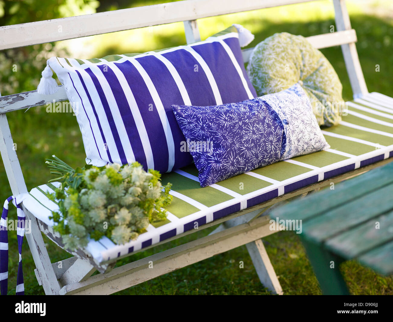 Outdoor multi colored furniture hi-res stock photography and images - Alamy
