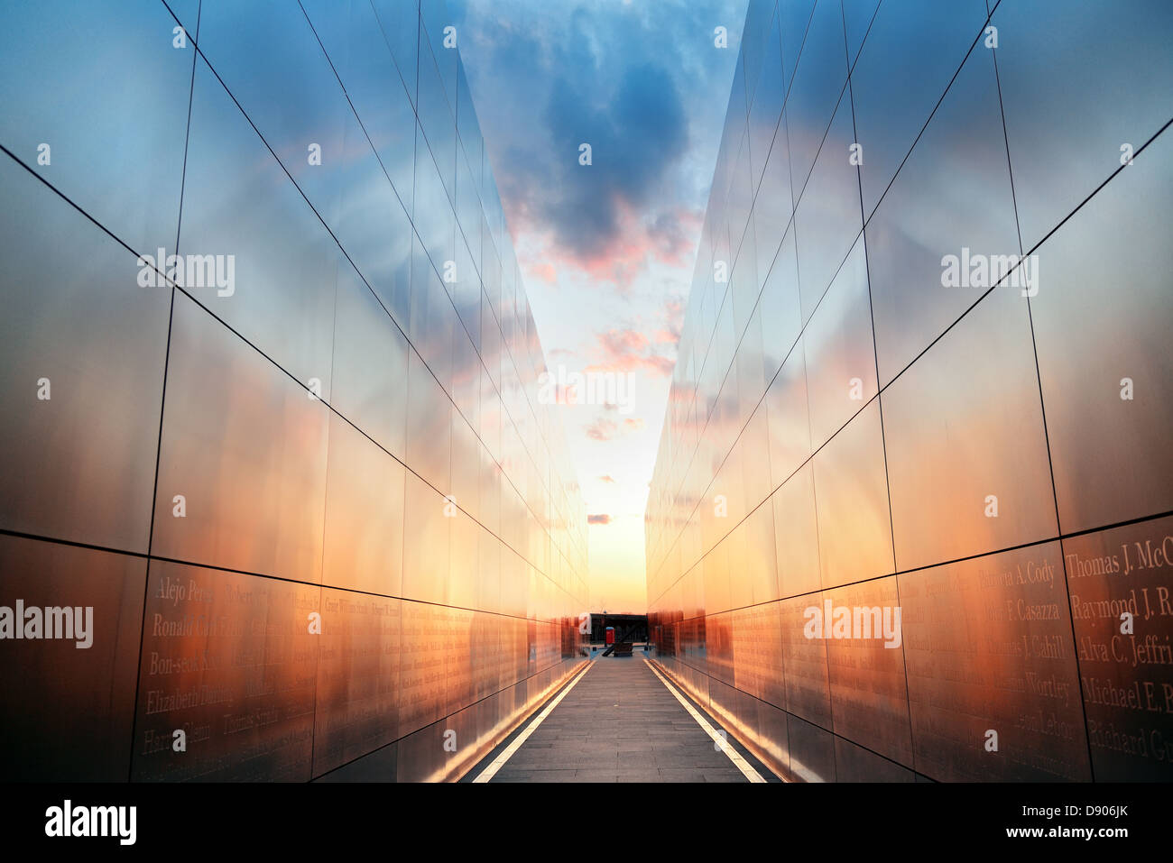 Empty Sky Memorial at sunset Stock Photo - Alamy