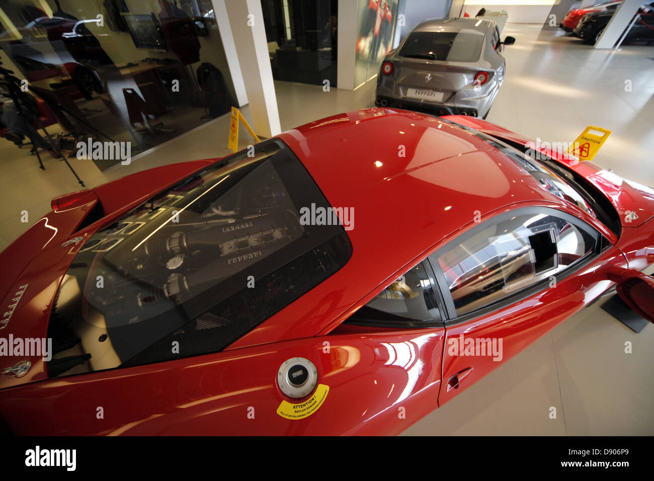Interior of red ferrari hi-res stock photography and images - Alamy