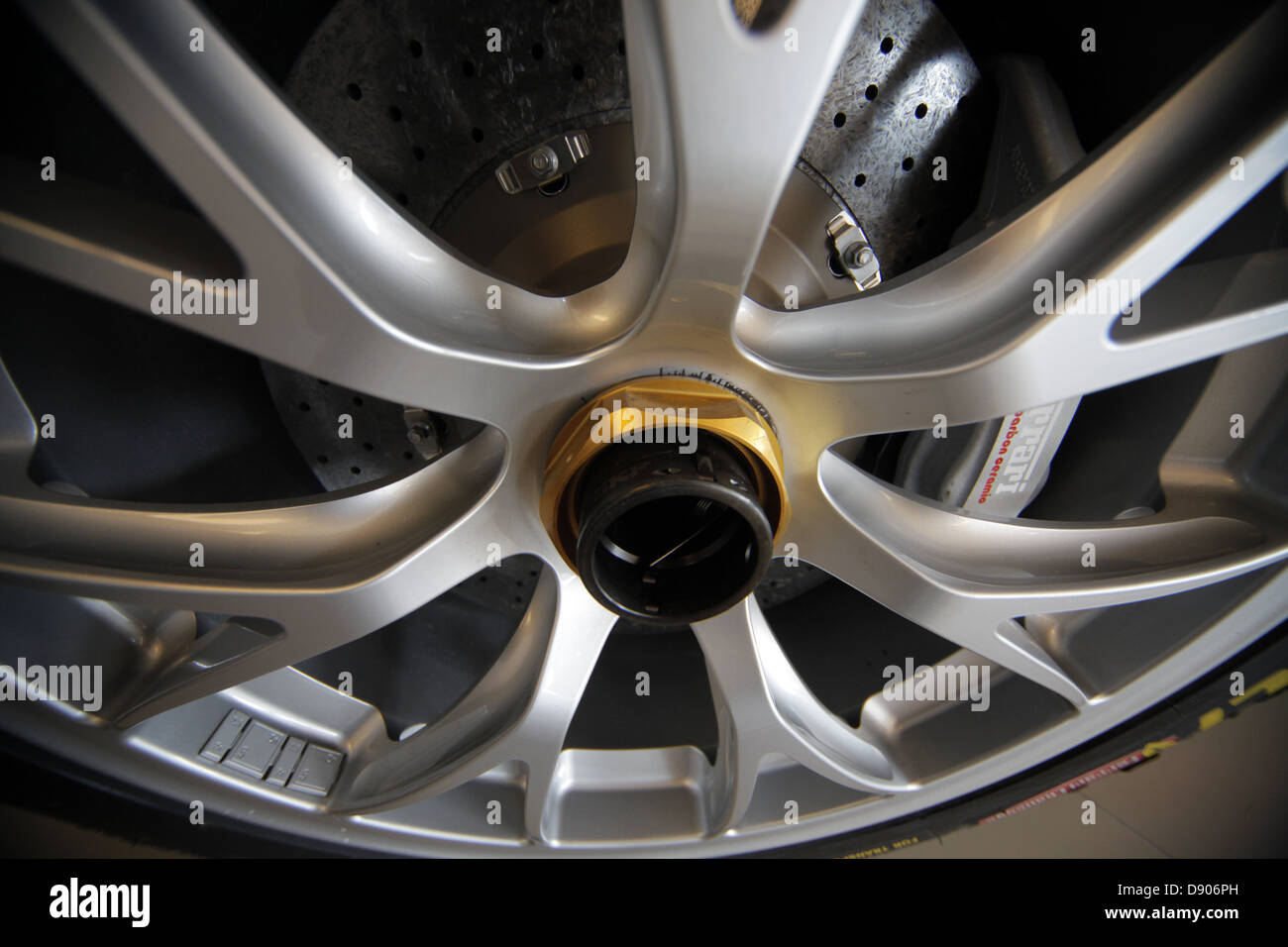 Ferrari alloy wheel hi-res stock photography and images - Alamy