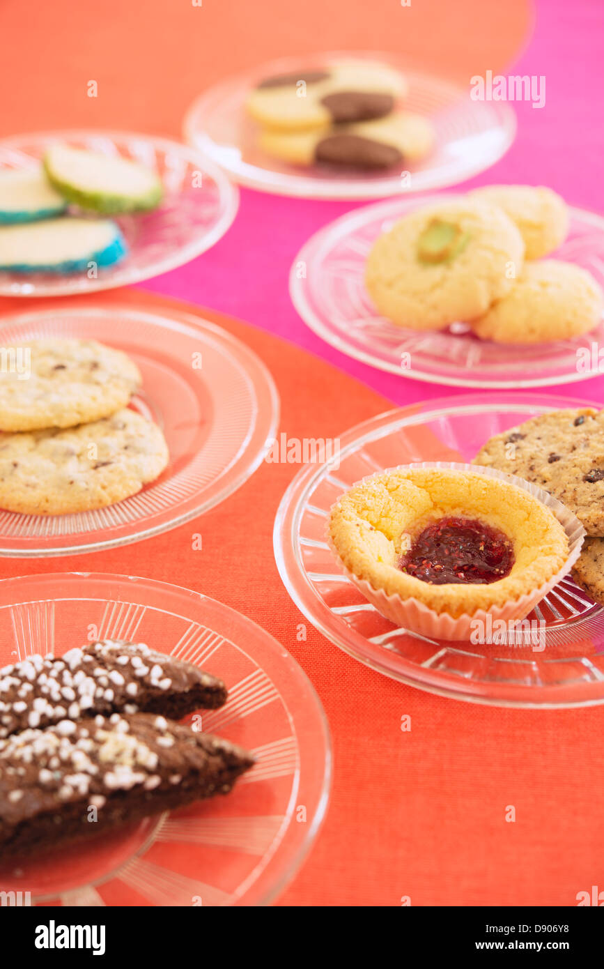 High angle view of cookies Stock Photo - Alamy