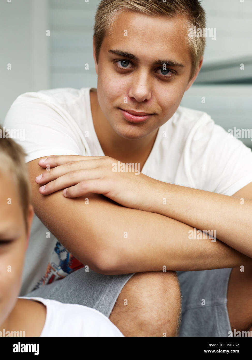 Two teenage boys Stock Photo - Alamy