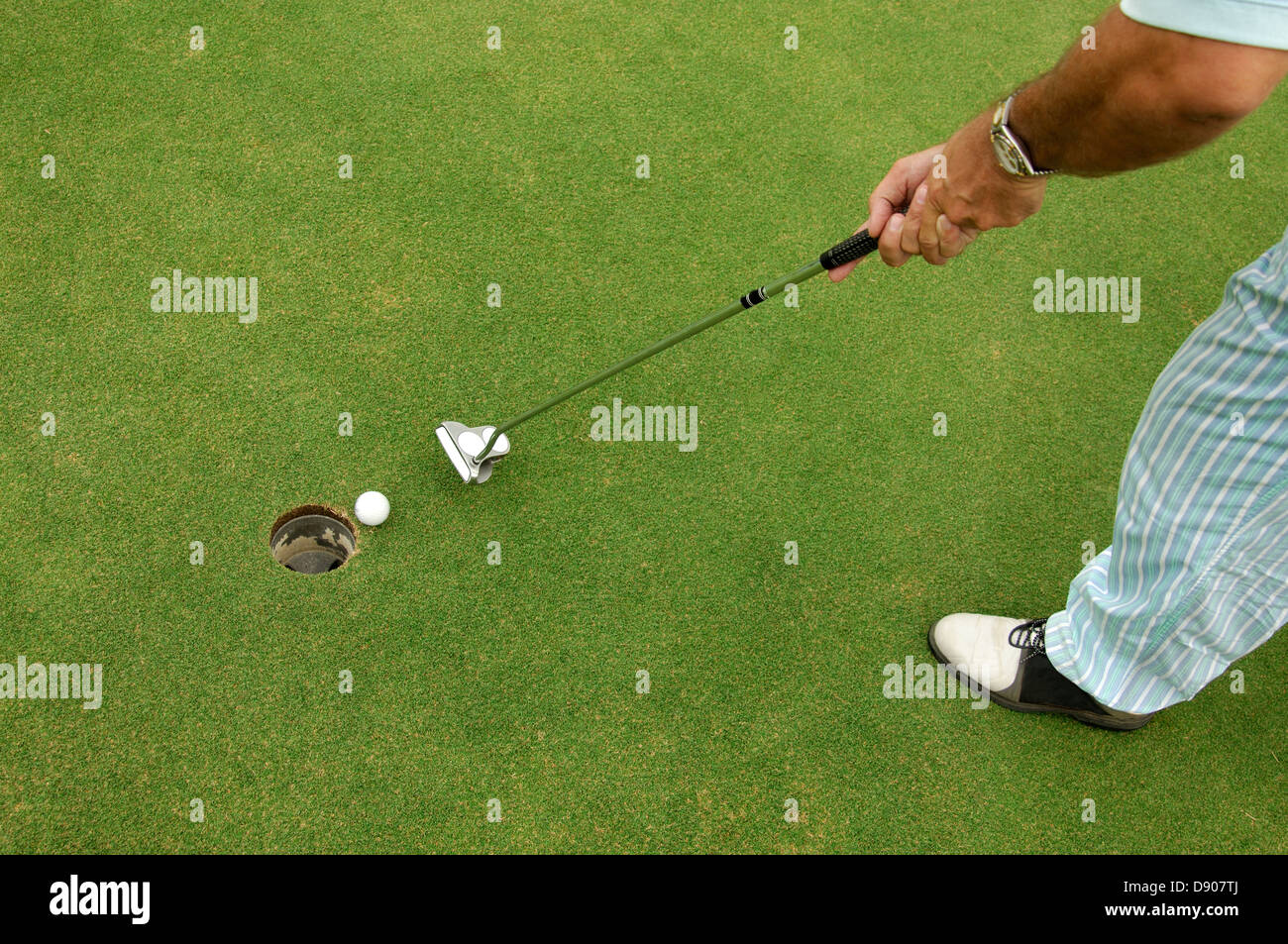 High angle view of a man on a golf course hi-res stock photography and ...