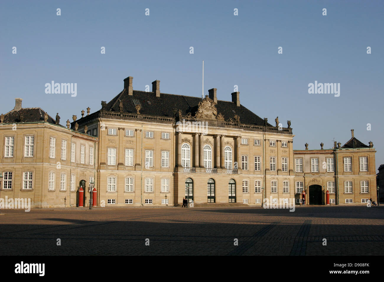 Amalienborg Slot ( Amalienborg Palace), the residence of Danish royal ...