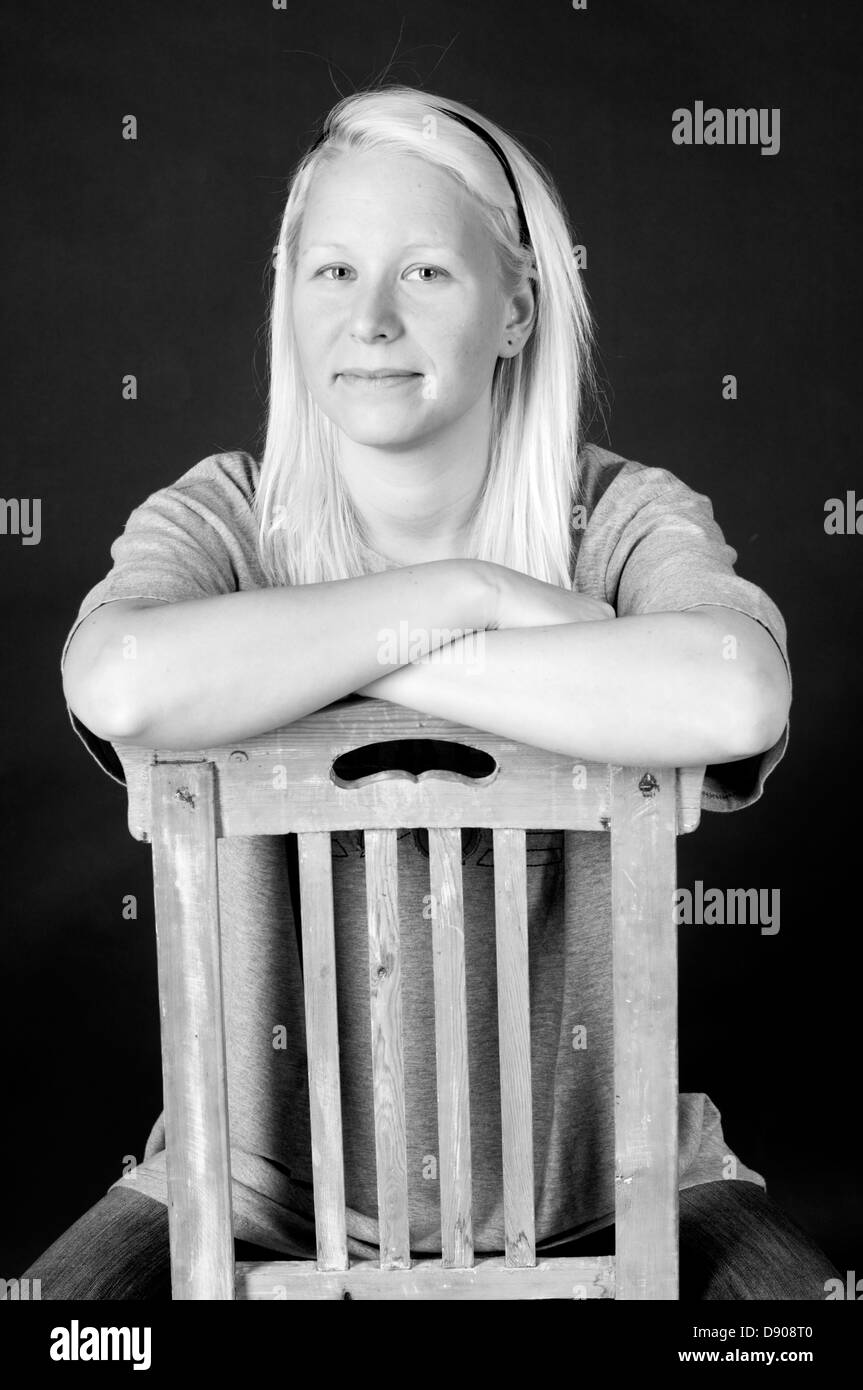 Chair only Black and White Stock Photos & Images - Alamy