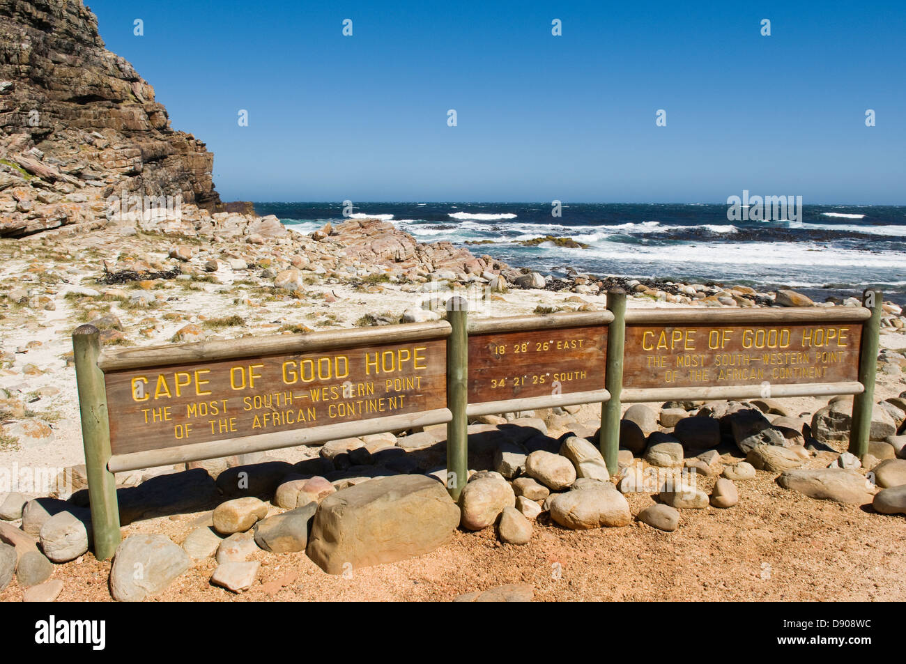 Information signs on beach Stock Photo - Alamy