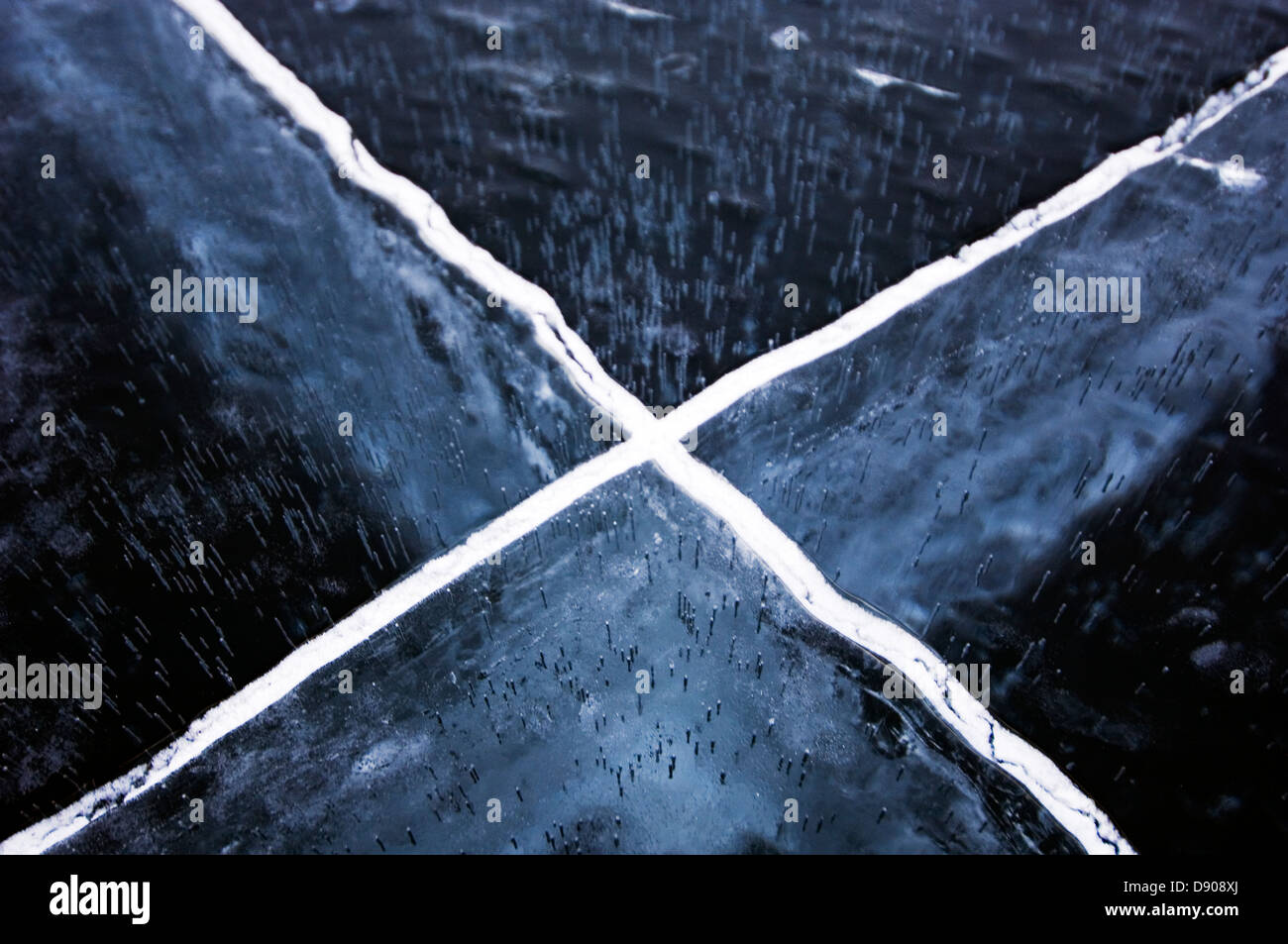A cross in the ice Stock Photo - Alamy