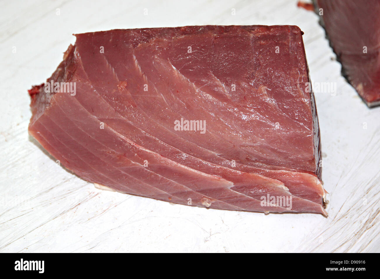 The Meat of tuna fish Sliced in piece Stock Photo - Alamy