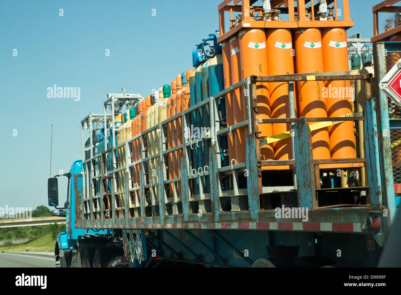 Truck gas cylinders hi-res stock photography and images - Alamy