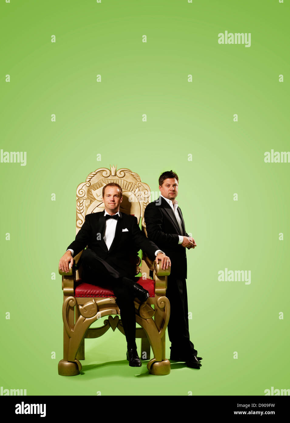 King sitting on throne hi-res stock photography and images - Alamy