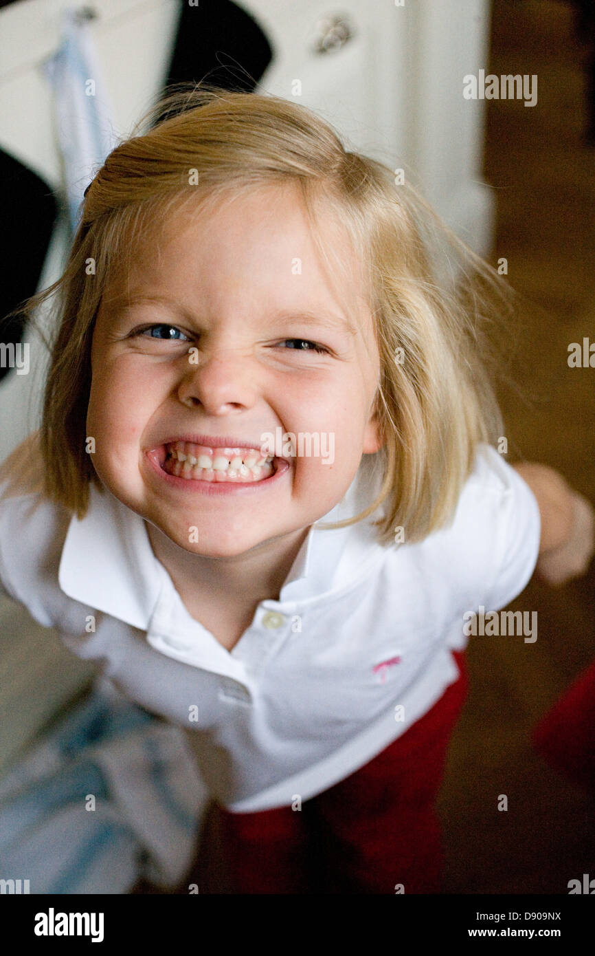 A girl with a smiling face Stock Photo - Alamy