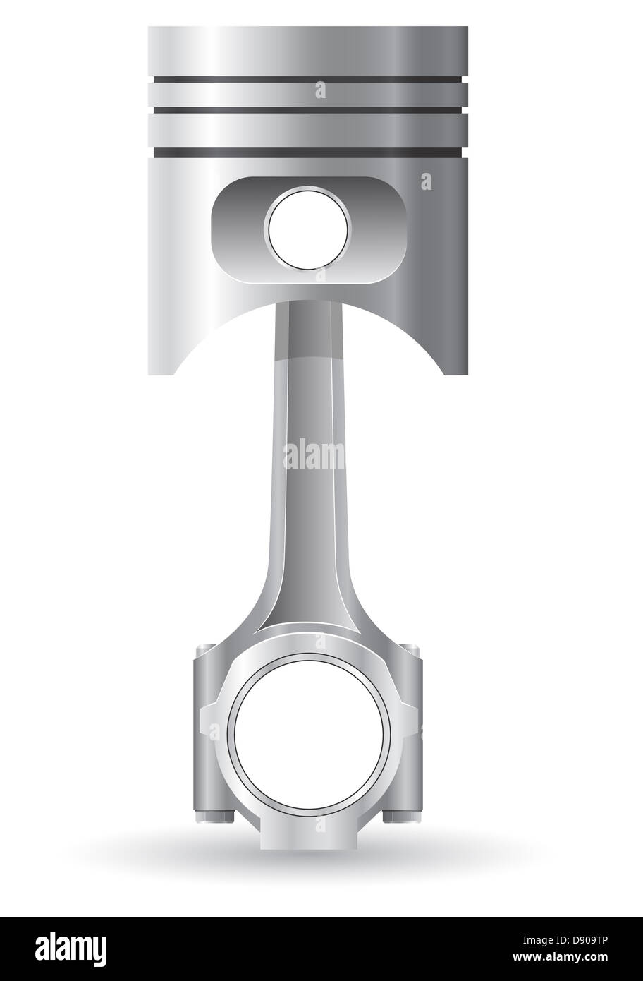 car piston illustration isolated on white background Stock Photo - Alamy