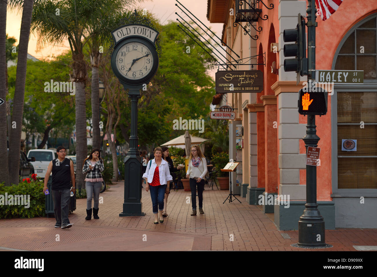The Old Town of Santa Barbara, CA Stock Photo - Alamy